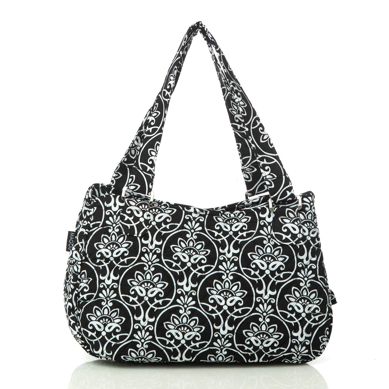 MAGOU Handle Bags Shoulder Bag - Quilted Cotton Tote Bag, Soft Lightweight Purse Handbag