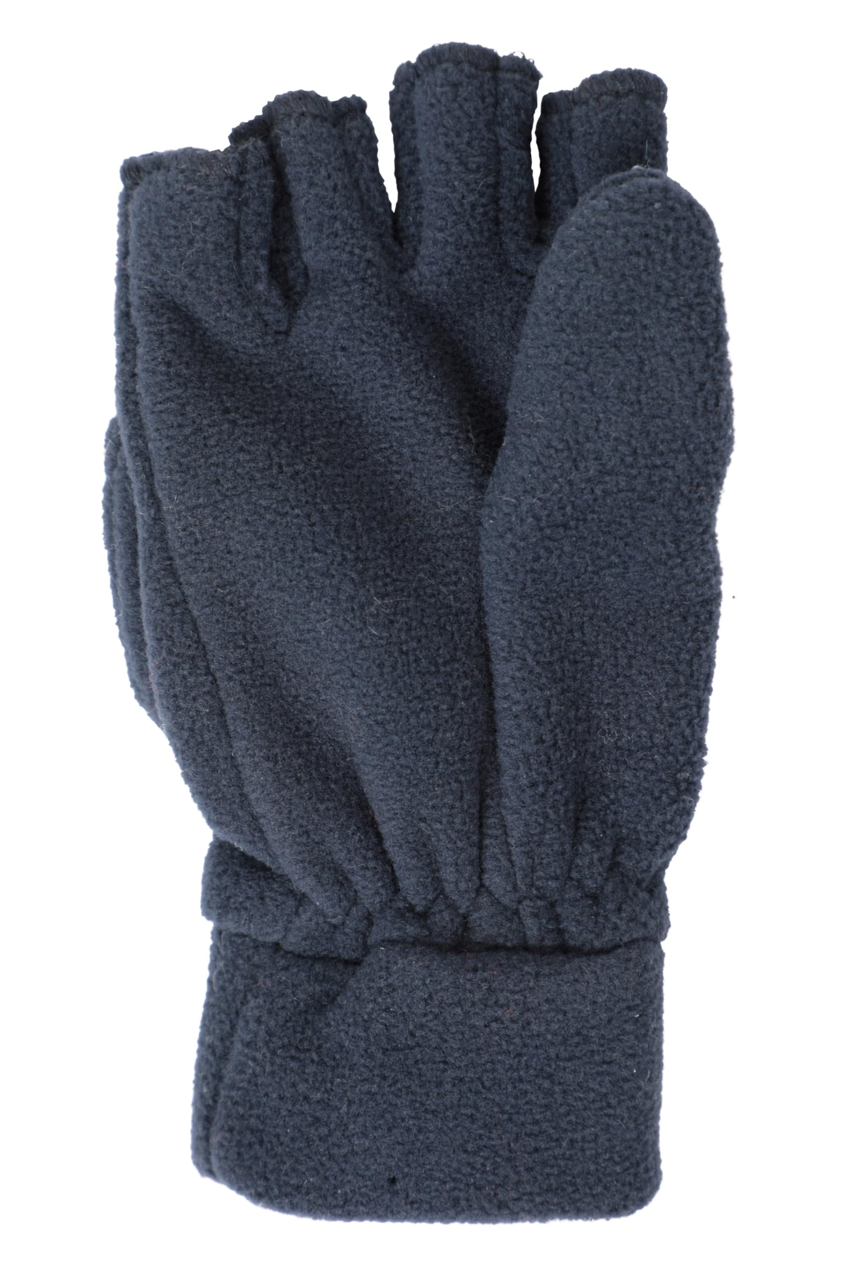 Mountain Warehouse Fingerless Fleece Kids Mitten - Warm, Boys & Girls Navy Small/Medium