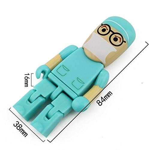 MOJO 32GB Cute Doctor Surgeon Character USB Flash Drive - Fast Data Transfer for Computers, PCs, Laptops, Desktops, Macs (32 GB)