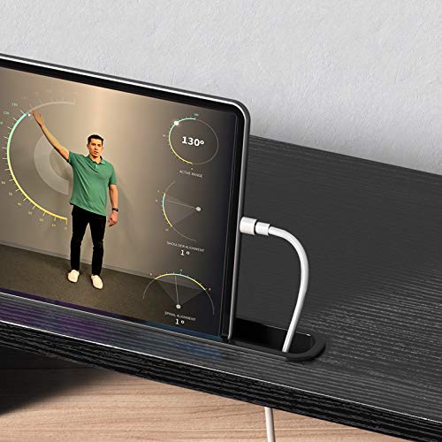 LORYERGO Triple Monitor Stand, 52 Inch Long Large Monitor Riser with 2 Slots for Phone & Tablet, Length and Angle Adjustable Computer Stand, Desktop Stand for Computer, Screen, Tablet, Printer