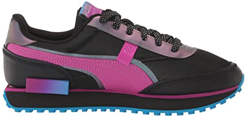 Puma Women's Future Rider Sneaker, Black-Deep Orchid, 9