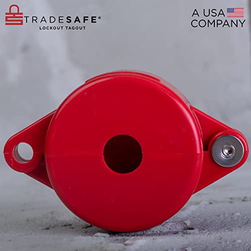 TRADESAFE Gate Valve Lockout - 2 Pack Valve Lockout Device for 1 inch to 2-1/2 inch Diameter Valve Handles, OSHA Compliant Lockout Tagout Valve for Professional and Industrial Use