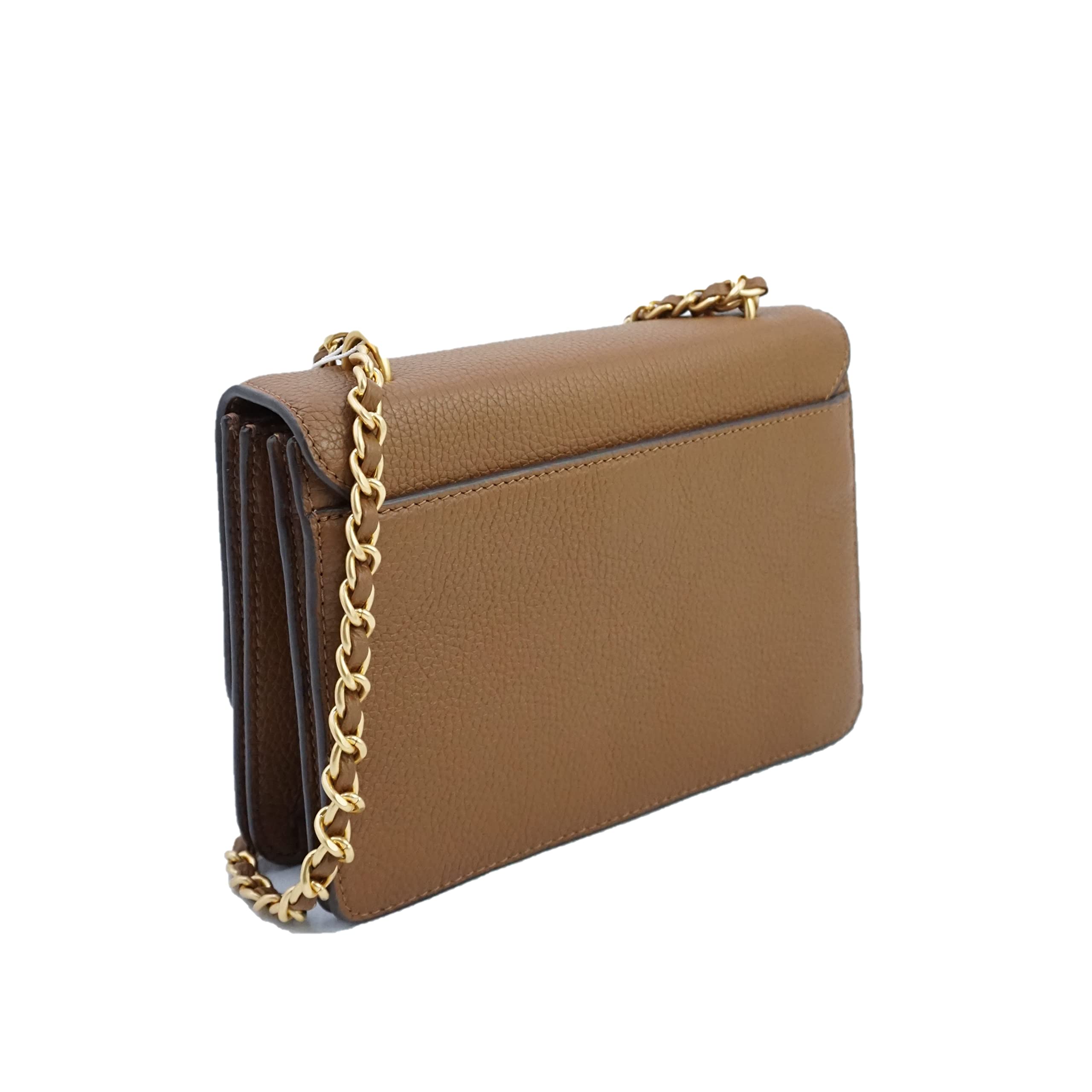 Tory Burch 73505 Moose Brown With Gold Hardware Women's Britten Small Adjustable Shoulder Bag
