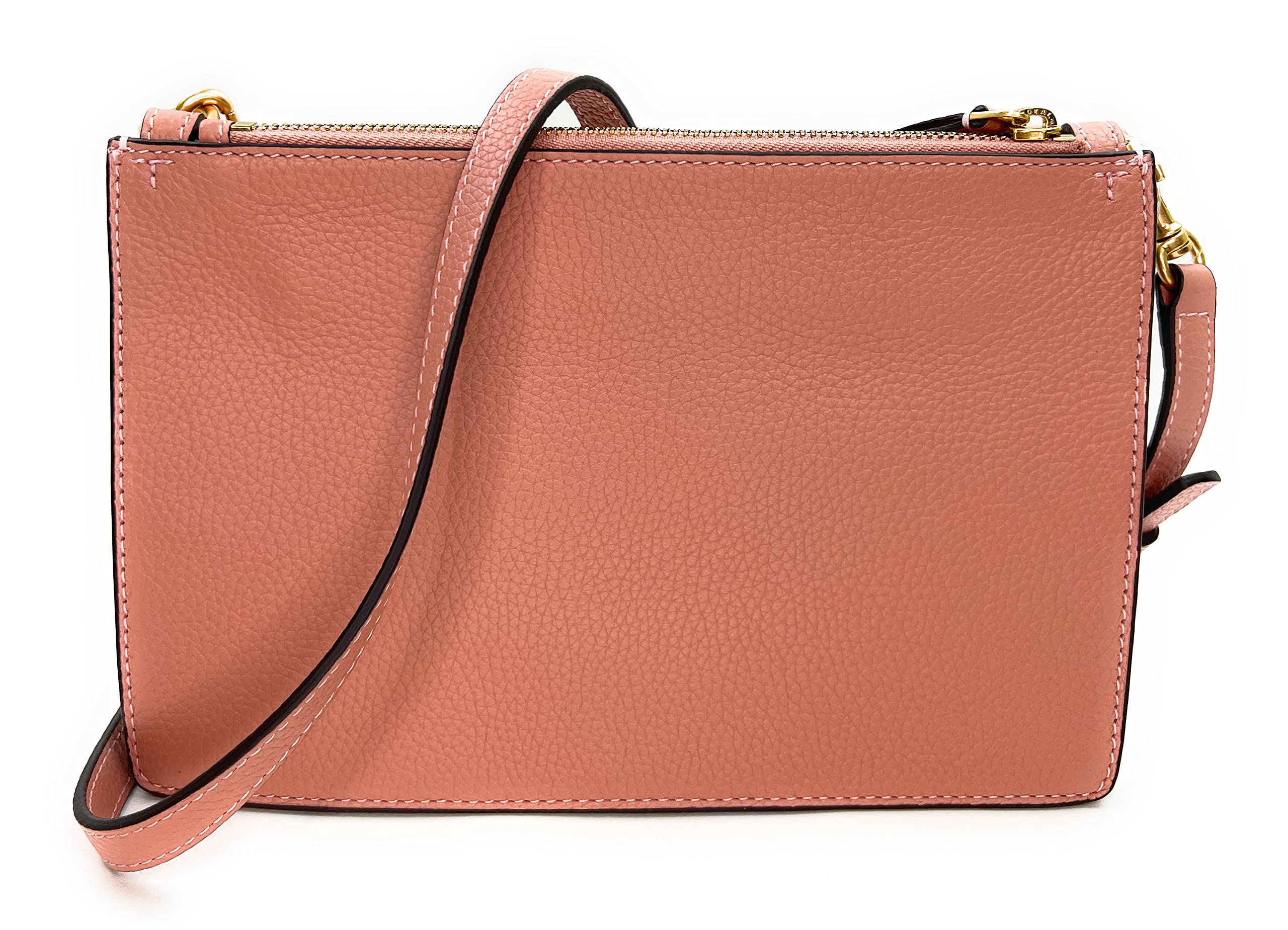 Tory Burch Double Zip Slim Crossbody (Pink moon)