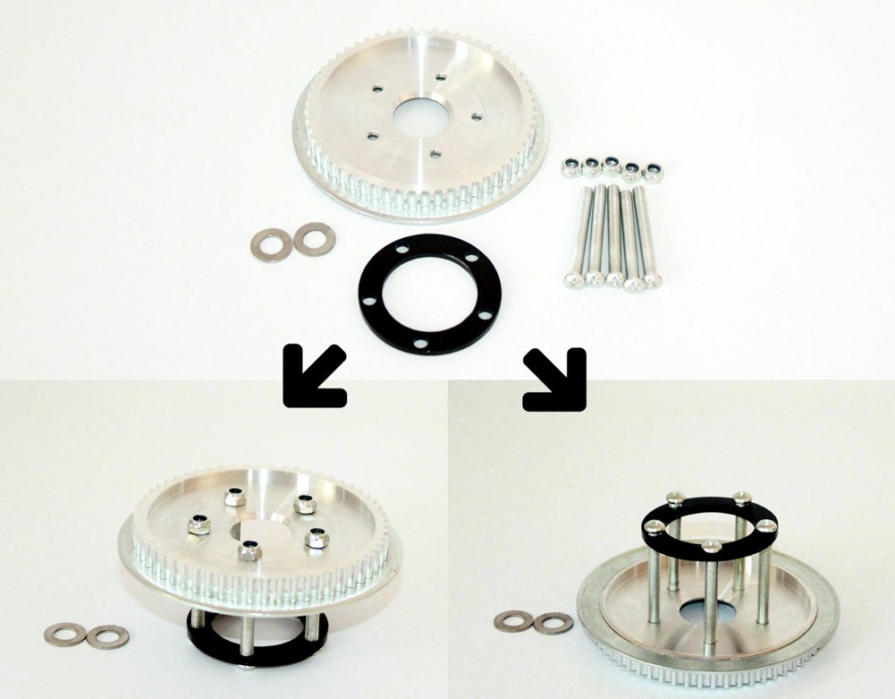 L-faster Scooter Conversion Kit for Town 9EF Customized Motor Device for Town 9 Scooter Lightest Scooter Drive (Kit with Motor)