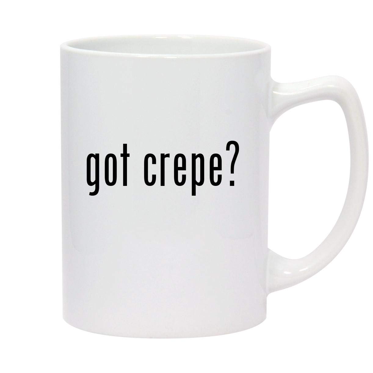 Molandra Products got crepe? - 14oz White Ceramic Statesman Coffee Mug