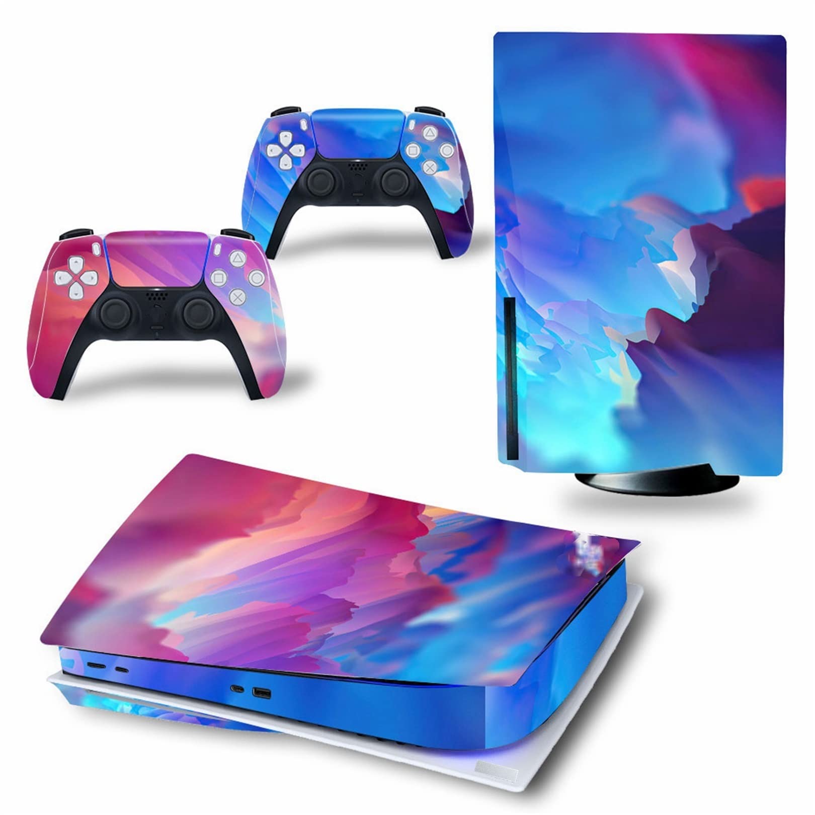Top factory BUCEN for PS5 Skin Disc Edition & Digital Edition Console and Controller Vinyl Cover Skins Wraps Scratch Resistant, Compatible 41561 Anti Scratch (Size : Digital Edition)