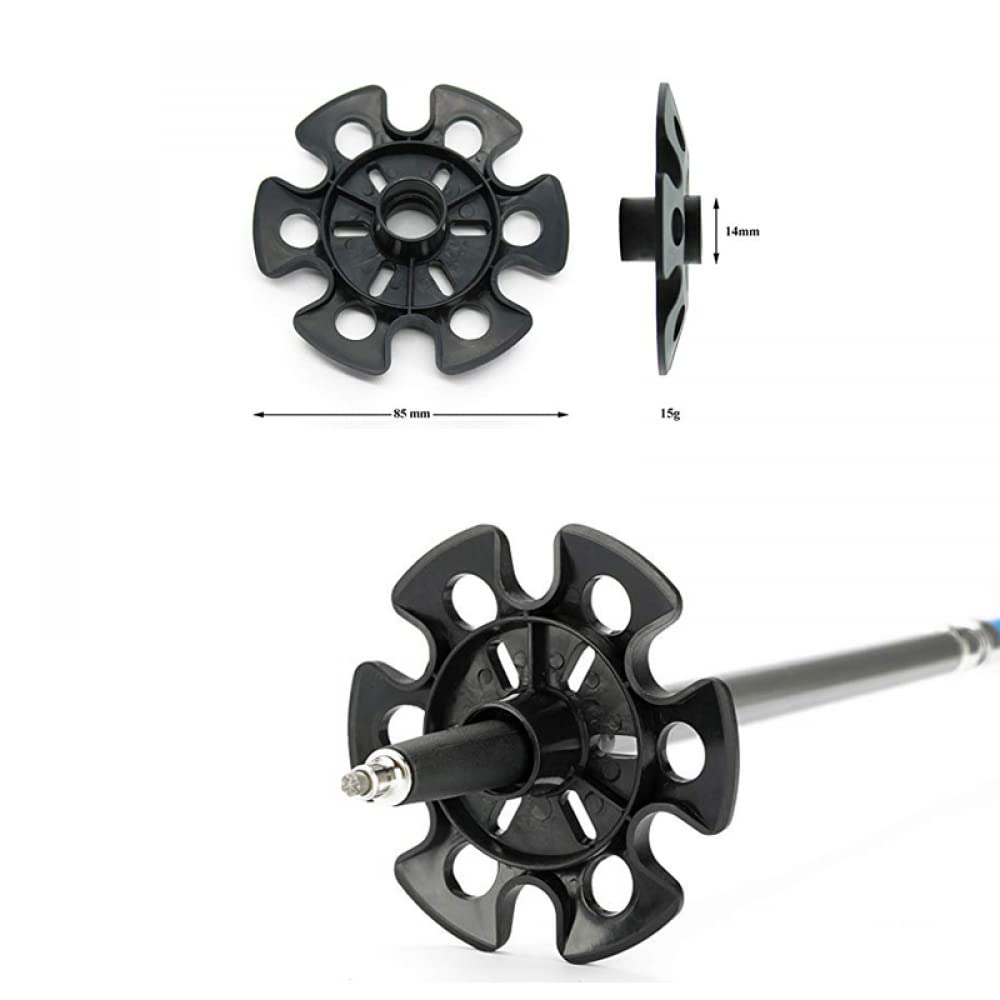 Pole Baskets, 6 Pieces Ski Pole Baskets, Snow Baskets for Poles, Accessory for Outdoor Walking Trekking Climbing
