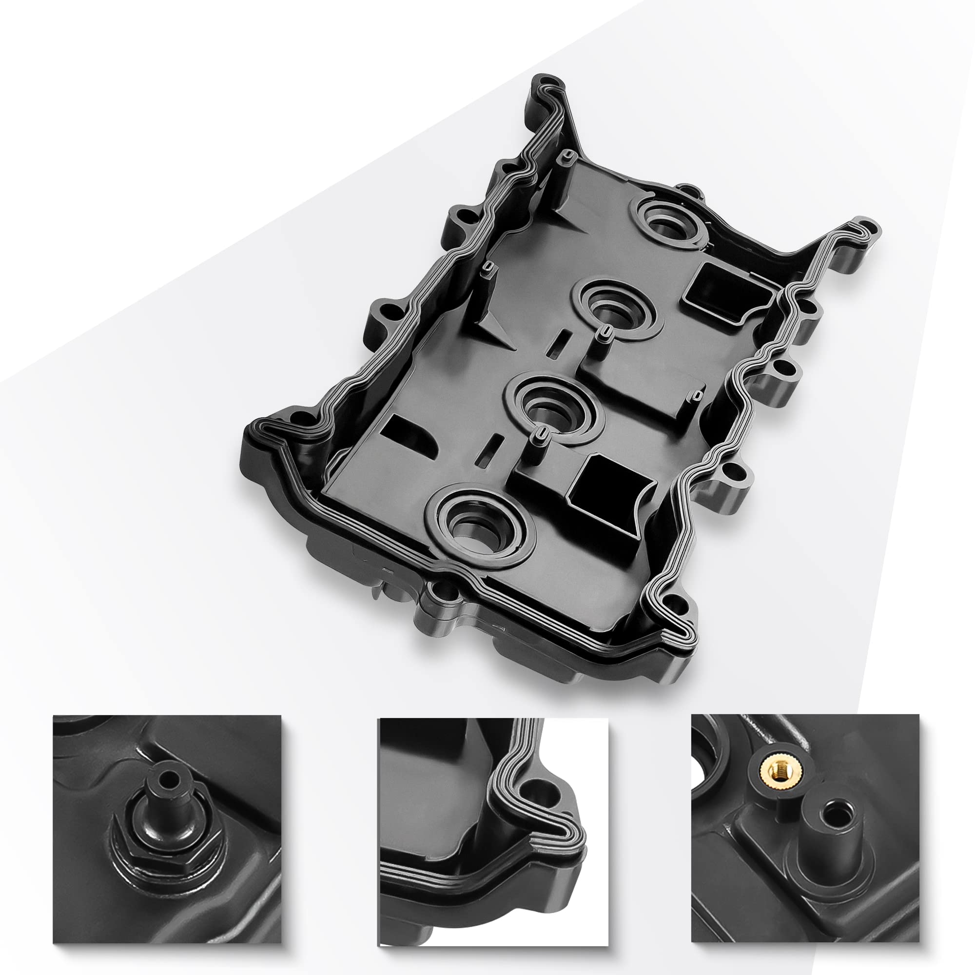 MOSTPLUS Engine Valve Cover with Gasket 13264JA00A 13270JA00A Compatible with 07-13 Nissan Altima Sentra SE-R 2.5L QR25DE