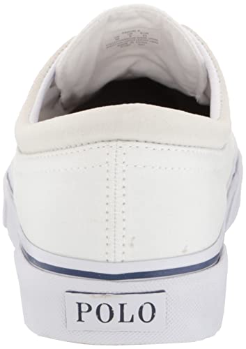 POLO RALPH LAUREN Men's Faxon X Sneaker, White/Newport Navy Pp, 11 M US
