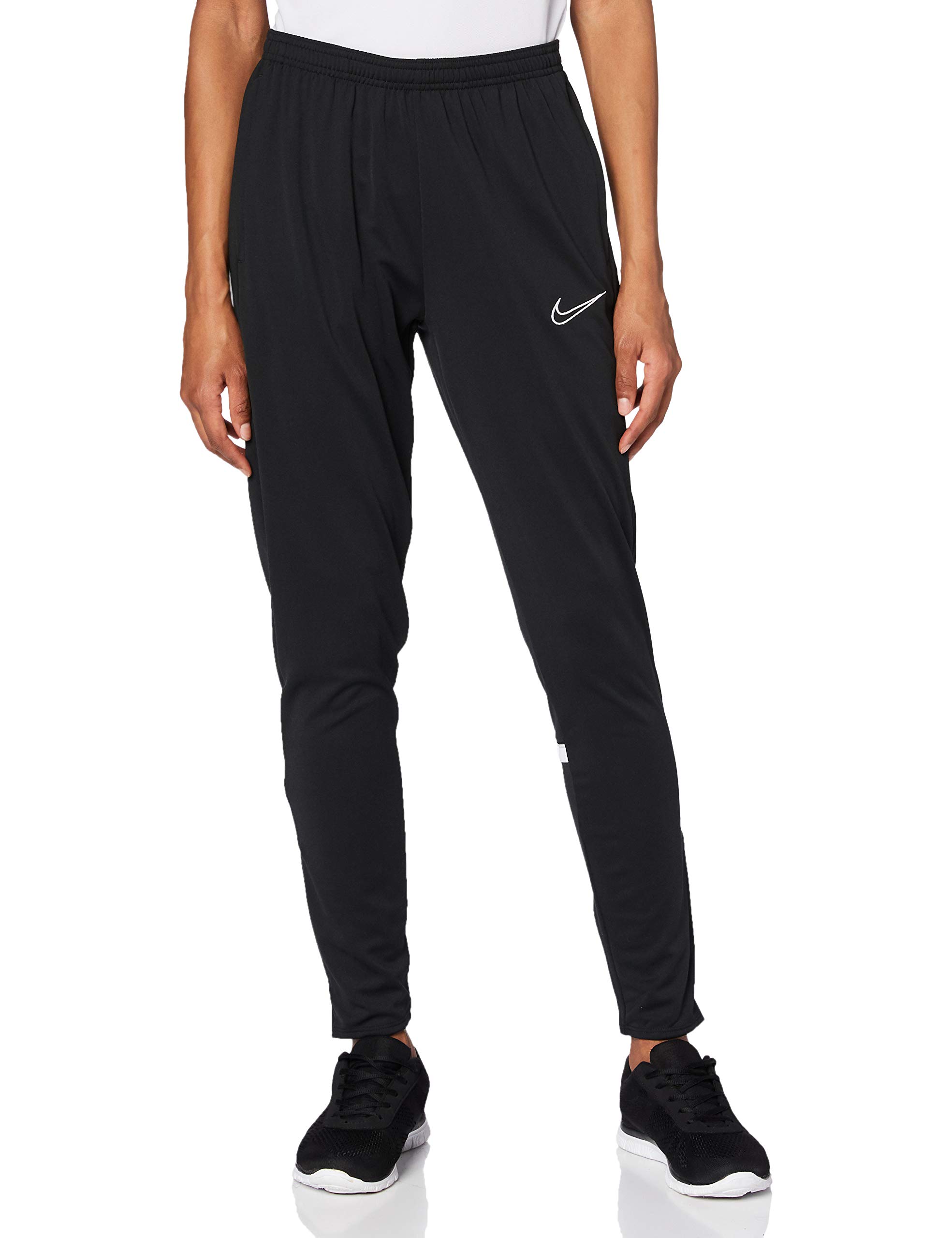 Nike Women's Academy 21 Dri-Fit Knit Pant, CV2665-010 (Black/White, XL)