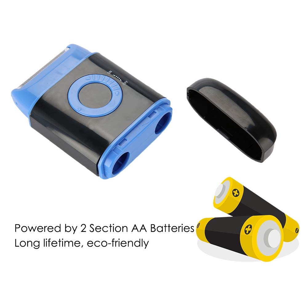 Men's Shaver, Electric Shaver Dry Battery, Electric Beard Reciprocating, Shaver Black/Blue/Red, Best Men(Blue)