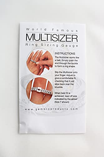 Set of 100 Multi-Sizer Adjustable Finger Gauge Ring Sizing 1–17 U.S. Plastic Made in UK by CRAFT WIRE