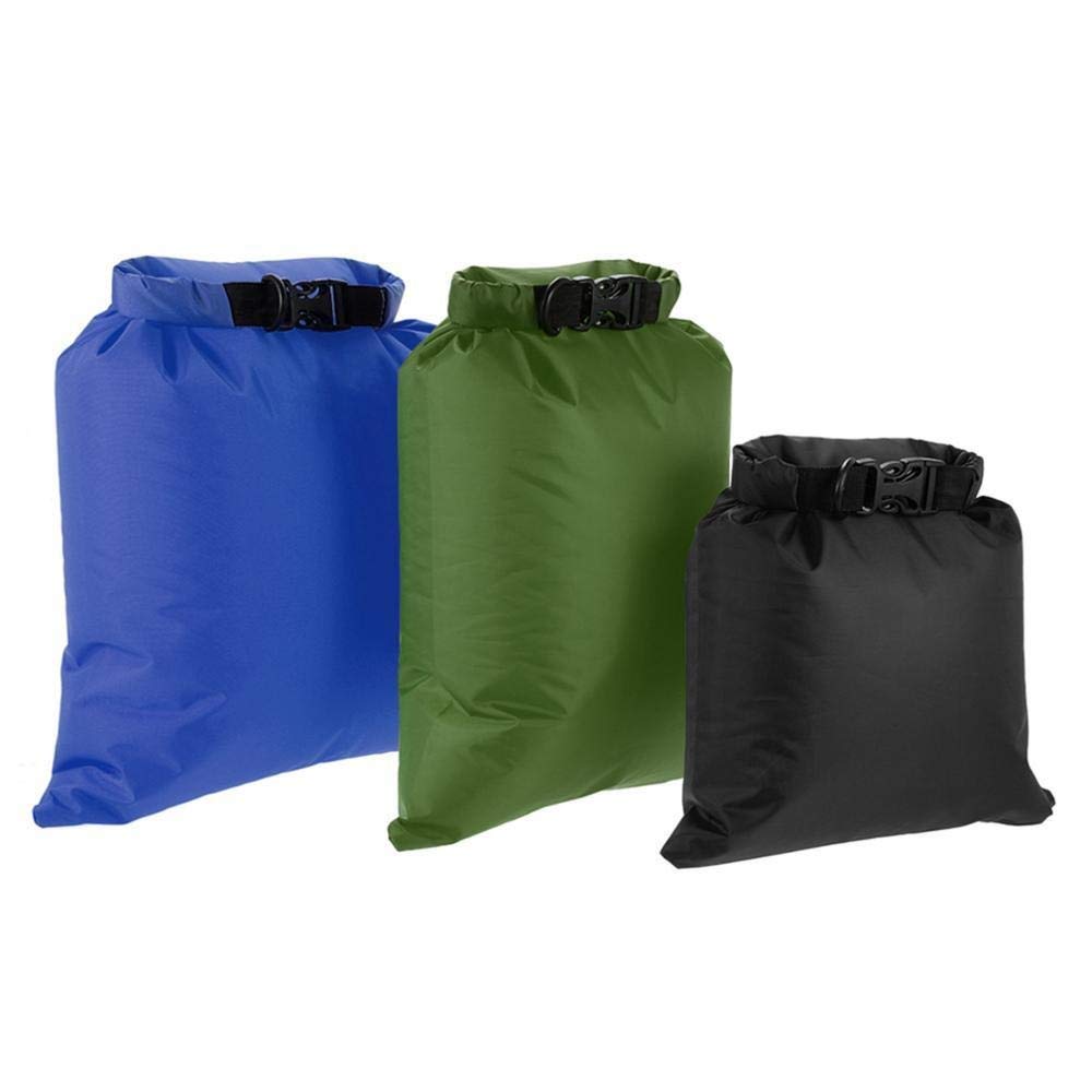 New 5 PCS Waterproof Bag Set Storage Roll Top Dry Bag Set for Skating Camping Boating Sailing Surfing Fishing Kayak Accessories (Color : Violet)