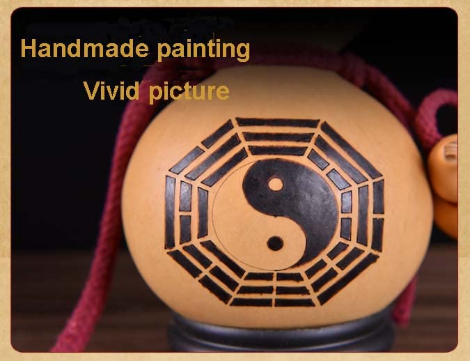 OPENDOOR Natural Wine Gourd, Outdoor Portable Water Bottle, Water, Wine,Medicine Gourd (9.5 tall)