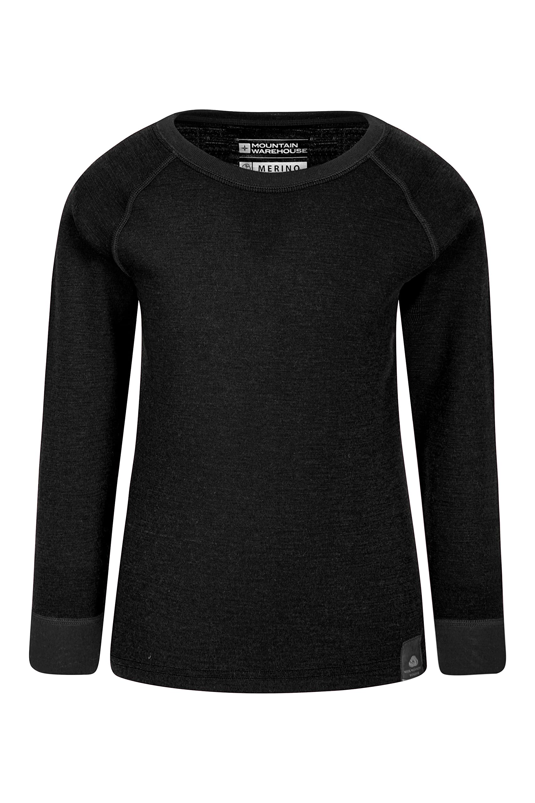 Merino Kids Round Neck Base Layer Top
