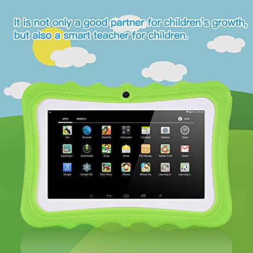 ZSEM Children Tablet 7 Inch Display Screen Dual Camera Quad-core WiFi Version Early Educational Learning Hine Gift for Toddlers Children