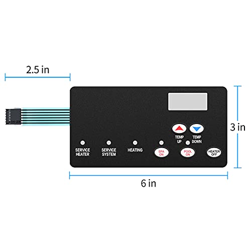 Switch Membrane Pad Replacement, Toolhome Membrane Pad 472610Z Replace for Pentair MasterTemp Pool and Spa Heater Electrical System