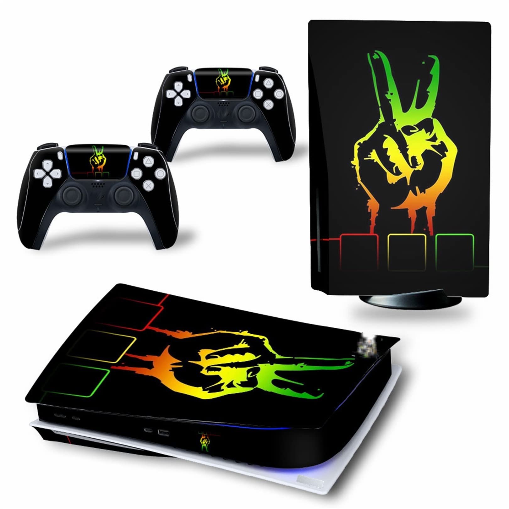 Top factory BUCEN for PS5 Skin Disc Edition & Digital Edition Console and Controller Vinyl Cover Skins Wraps Scratch Resistant, Compatible with for PS5 441557 Anti Scratch (Size : Disc Version)