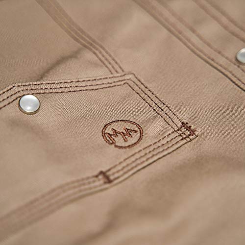 Western Welder Outfitting - Welding Shirt Western Style | Light Weight Tripled-Stitched Welding Shirts, Relaxed Fit, Non FR (XL, Khaki)