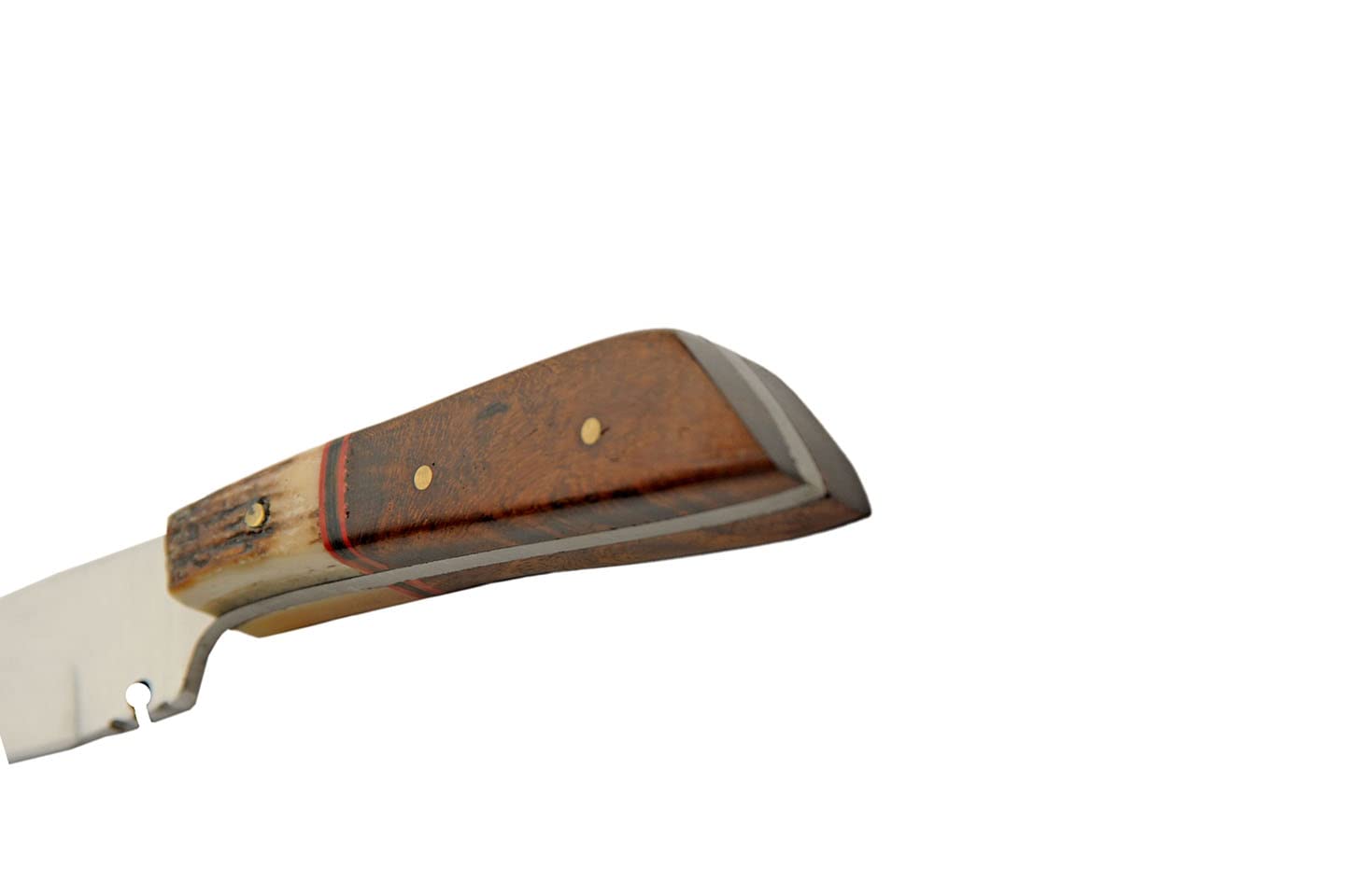 Little Stag Bone/Wood Handle 5.75″ Stainless Steel Hunting Knife