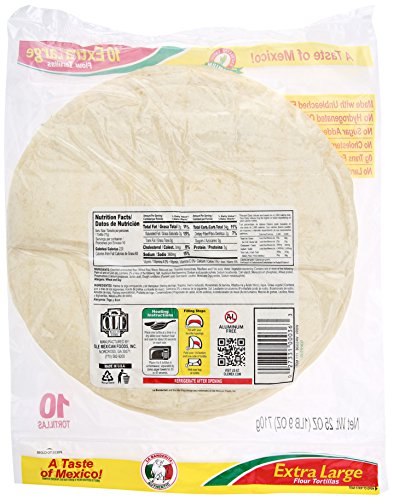 La Banderita Burrito Large Flour Tortilla, 25 oz