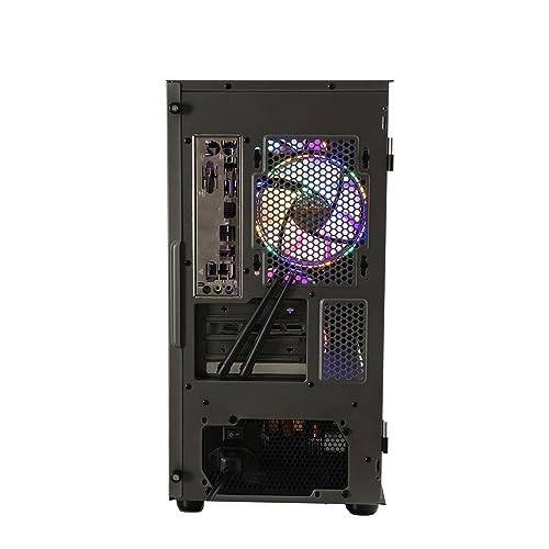 MXZ Gaming PC Desktop Computer, AMD Ryzen 5 5600, RX6700XT,16GB DDR4, NVME 1 T SSD, 6RGB Fans, Win 11 Pro Ready, Gamer Desktop Computer(R5 5600| RX 6700XT)