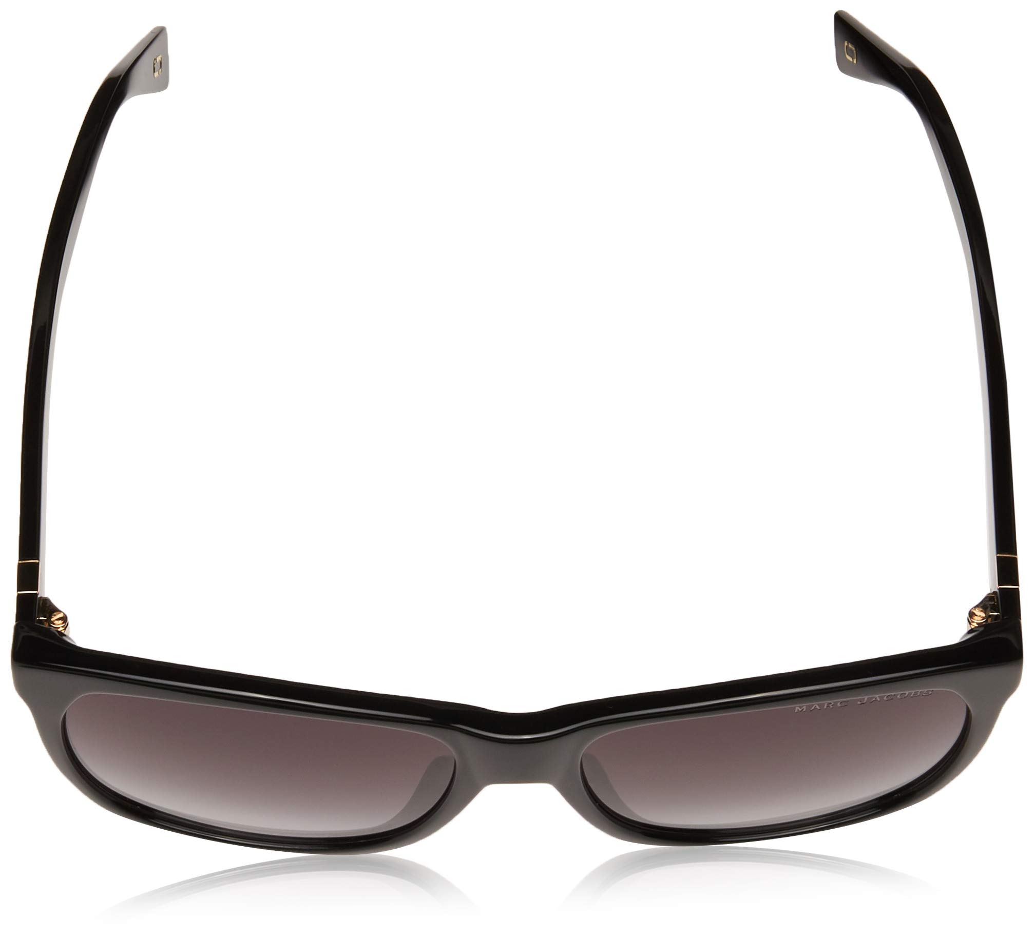 Marc Jacobs Women's Marc 337/S Square Sunglasses, Black/Gray Shaded, 57mm, 17mm