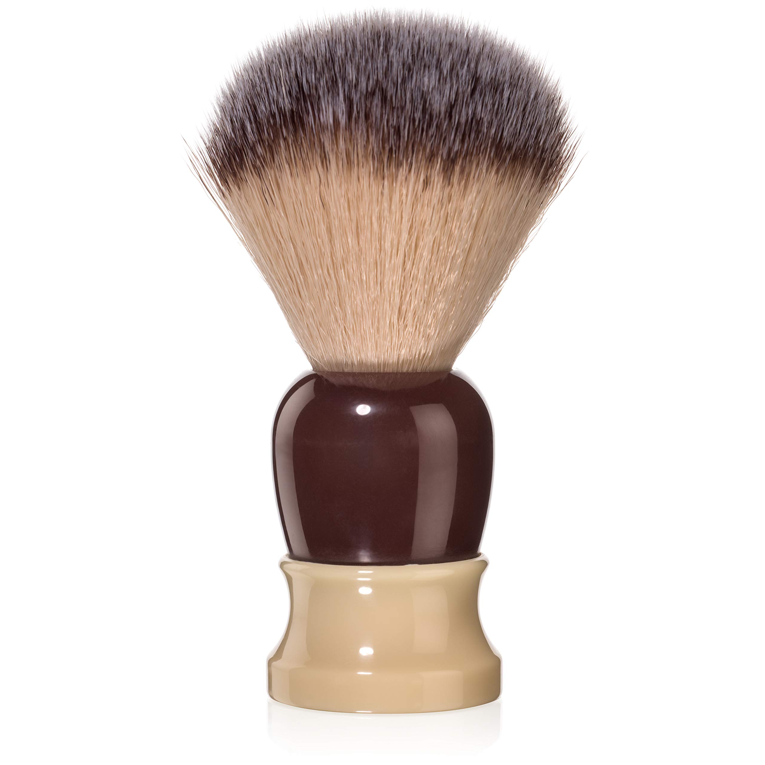 Mr Fine"Better Than Badger" Classic Shaving Brushes - Synthetic Angel Hair Shave Brush For Men - The Wet Shaver's Favorite - Crimson Ivory