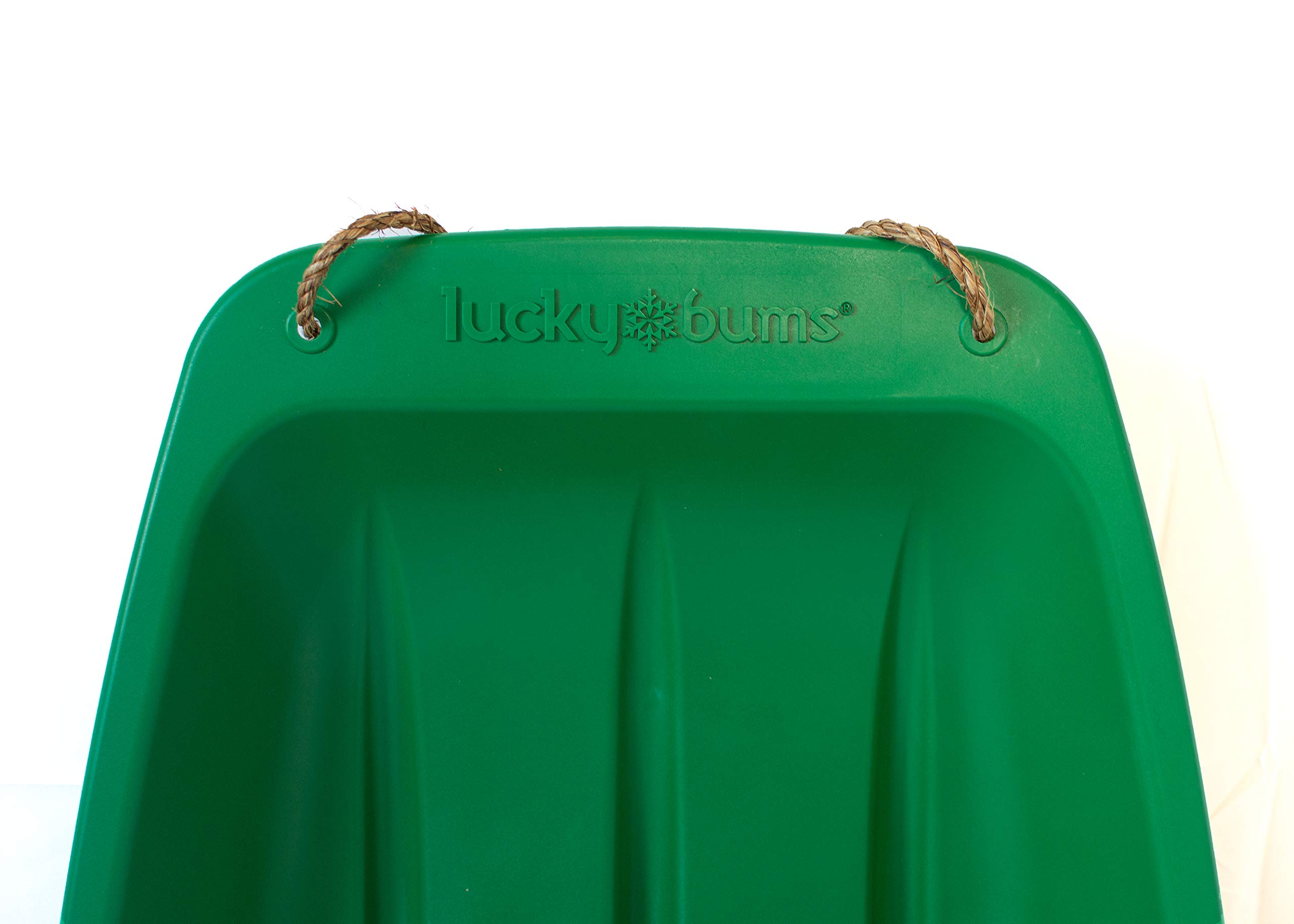 Lucky Bums Kids Plastic Snow Sled, 35-inch Toboggan, Bright Green