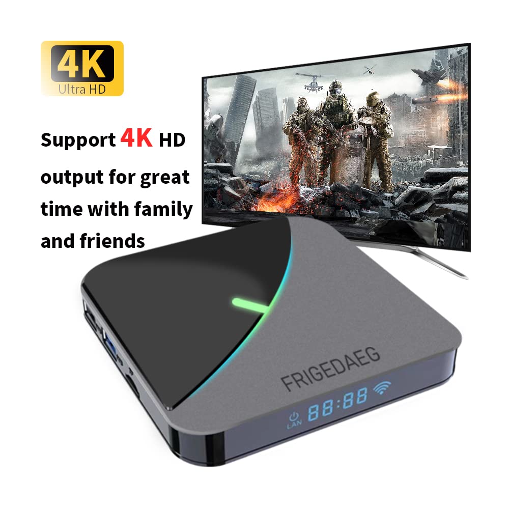 Video Game Console With 60000+ Games, A95X Retro Game Box Compatible With PS1/PSP/MAME, Android 9.0/EmuELEC 4.3 System 2 In 1 For TV/PC/Projector, 2.4g+5g Wifi, 2 Controllers (256)