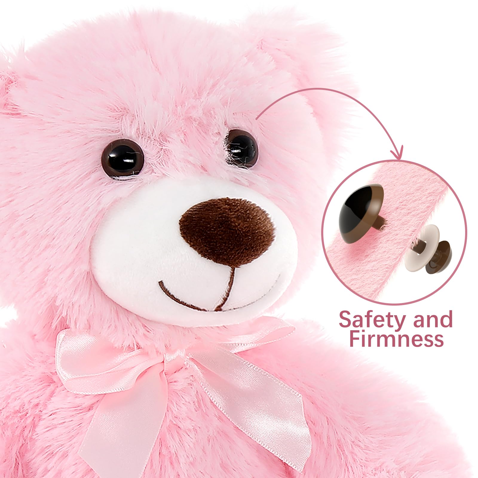 Tezituor Bulk Teddy Bears Stuffed Animal, Teddy Bear Bulk Stuffed Bears Plush, Small Teddy Bears for Baby Shower, Party Centerpiece, Valentines, Birthday