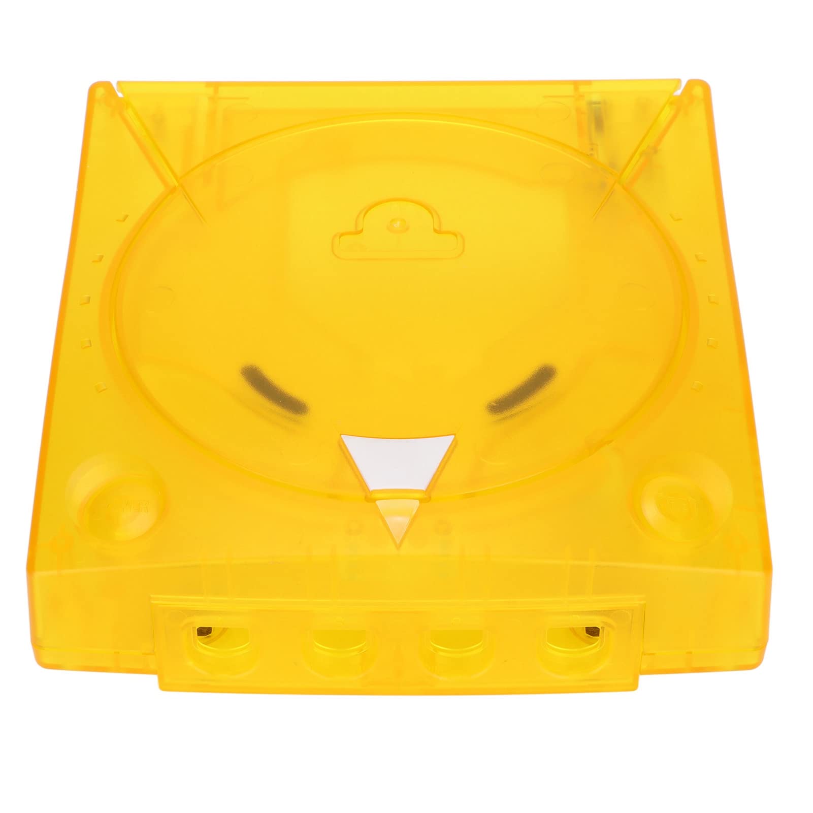 Transparent Case, Yellow Shock-Absorbing High Hardness Plastic Case for SEGA Dreamcast DC