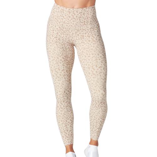 Tavi Women’s High Waisted 7/8 Tight | 25-Inch Inseam | Comfortable Leggings with Pockets | Workouts, Medium, Latte Leopard