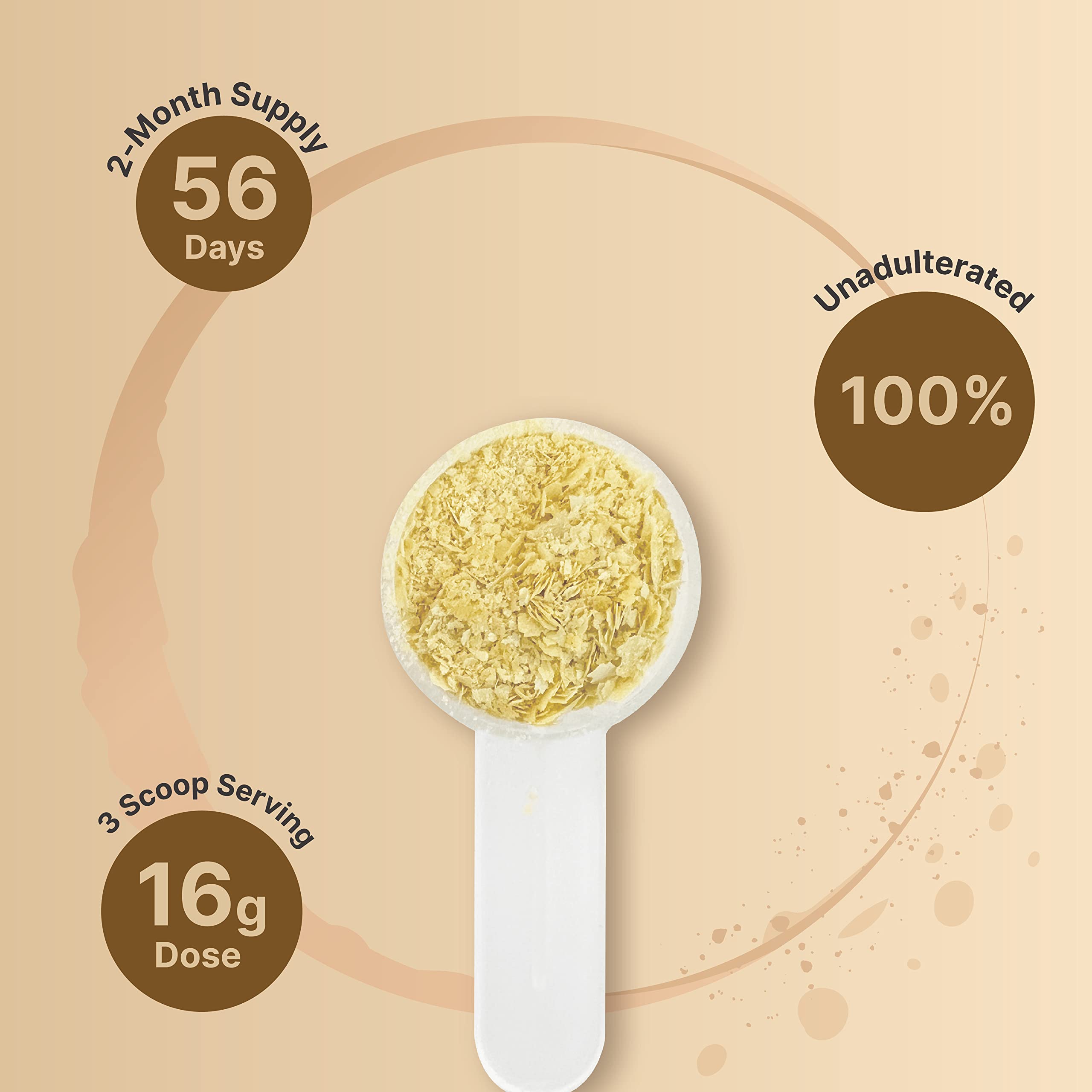 Organic Non-Fortified Nutritional Yeast Flakes, 2 lbs | Versatile Vegan Cheese Substitute, Natural Dairy Free Cheesy Seasoning – Rich Protein & B Complex Vitamins Source – Keto, Non-GMO