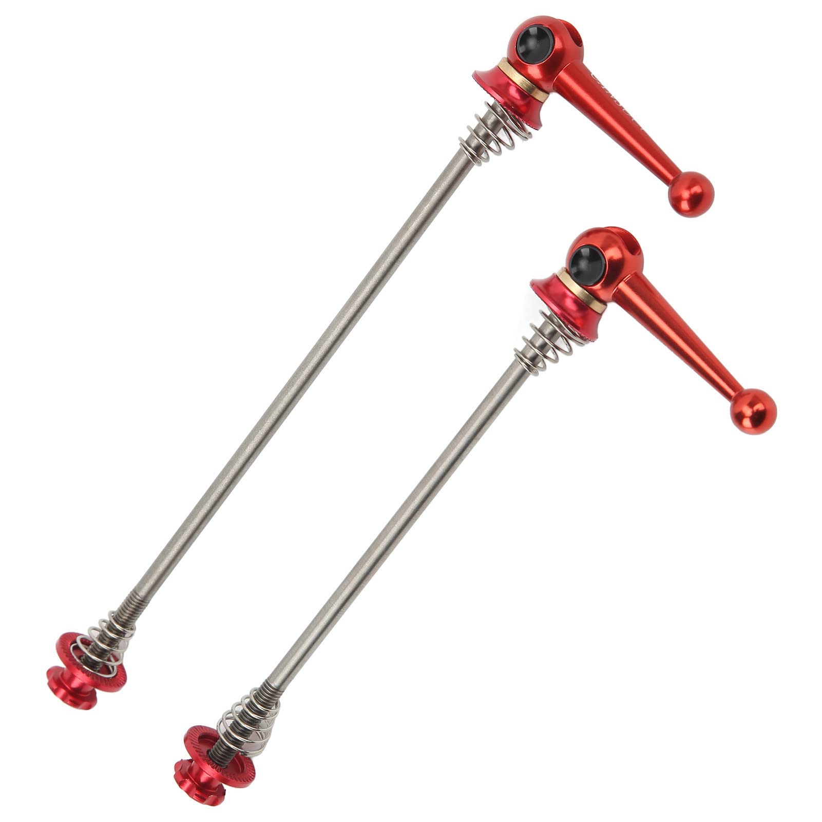 Road MTB Quick Release, 2PCS Bike Quick Release skewers Front Rear Hub Quick Release Lever for Mountain Bikes Road Bikes(Red)
