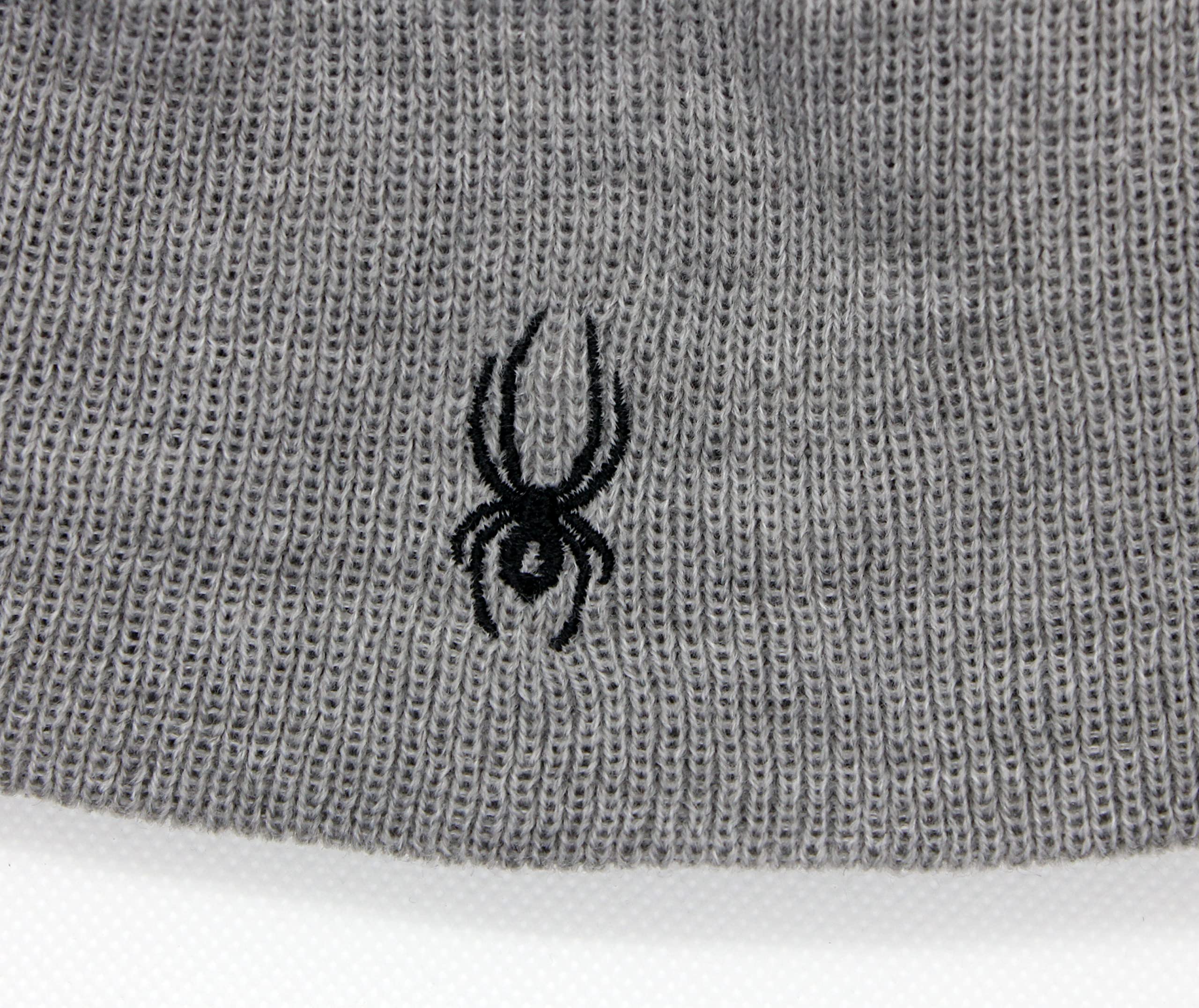 Spyder Wool Blend Beanies Hat for Men & Women | Two Packs with Inner Fleece Lined Headband | Black and Grey | One Size Fit Most
