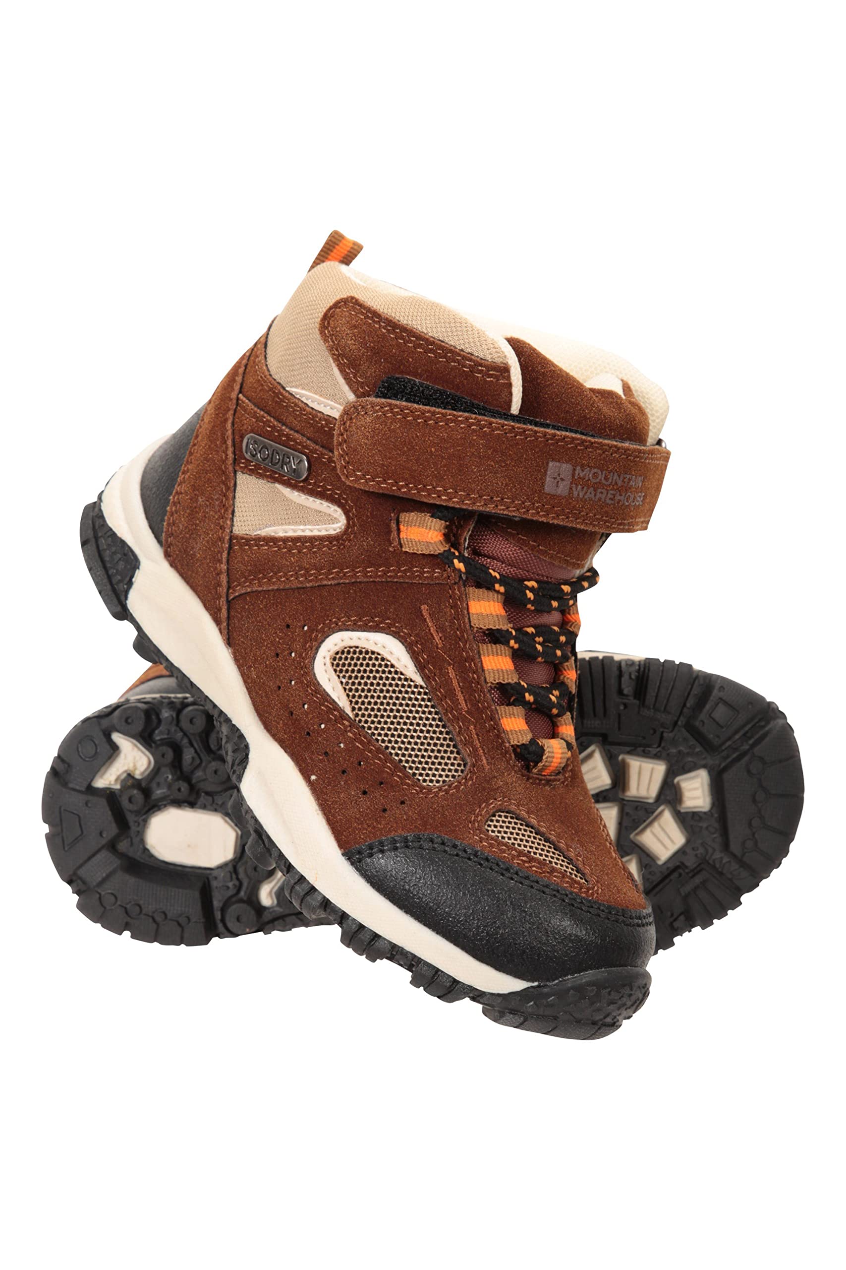 Mountain Warehouse Forest Junior Waterproof Hiking Rain Boots Brown Kids Shoe Size 12 US