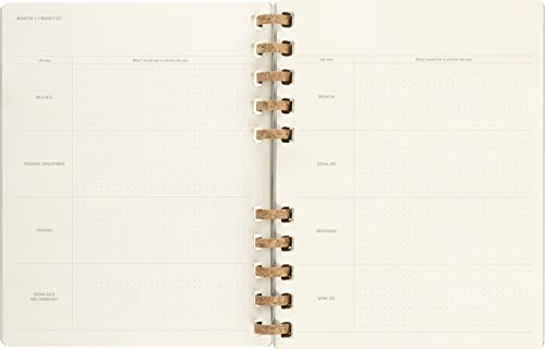 Moleskine Spiral 12 Month 2023 Solar Year Planner, Hard Cover, XXL (8.25" X 11.75"), Smoke