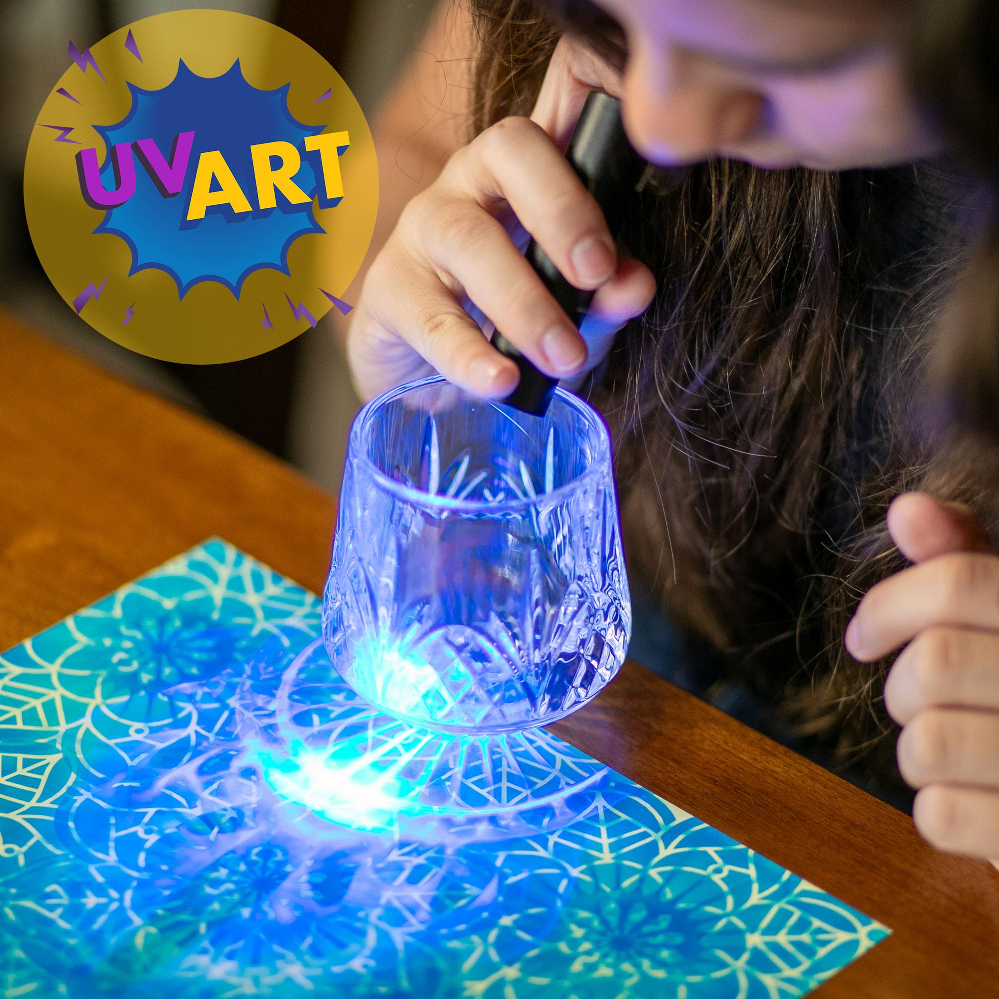 Starlight Cyanotype Kit | Instant 8"x10" Cyanotype Paper β No Water Needed | Sun Printing Kit for Kids, Crafts & Science β 20 Sheets of Sun Paper