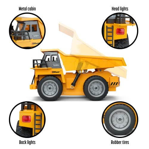 Top Race Remote Control Crane & Dump Truck