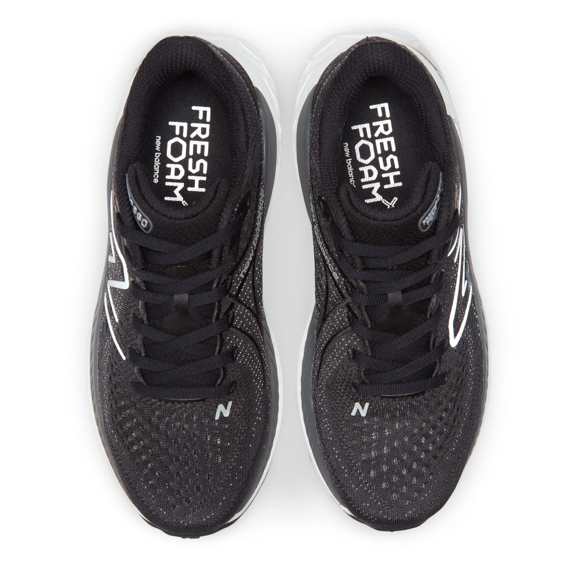 New Balance Women's Fresh Foam X 860 V13 Running Shoe, Black/White/Castlerock, 9.5
