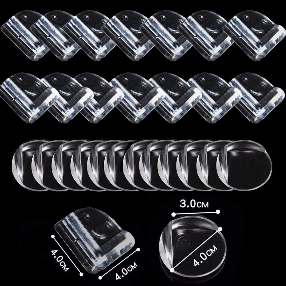 MARKKEER Corner Protectors for Kids (26Pack), Thickening Baby Safety Proofing, Clear Edge Bumpers, Corner Guards for Tea Table Desk Bed Furniture