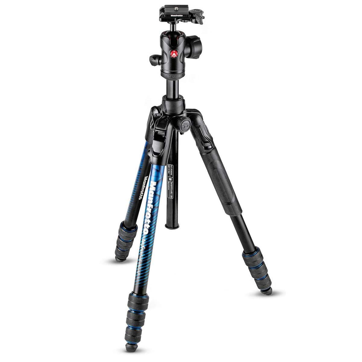 Manfrotto BeFree Advanced 59-inch Aluminum Travel Tripod with Ball Head & Case (Blue)