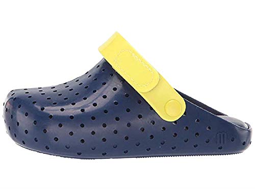 Melissa Girls Mini Furadinha Babouche Clog, Blue Green, Size 6