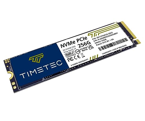 Timetec 256GB SSD NVMe PCIe Gen3x4 8Gb/s M.2 2280 3D NAND High Performance SLC Cache Read/Write Speed Up to 2,000/1,600 MB/s Internal Solid State Drive for PC Laptop and Desktop (256GB)