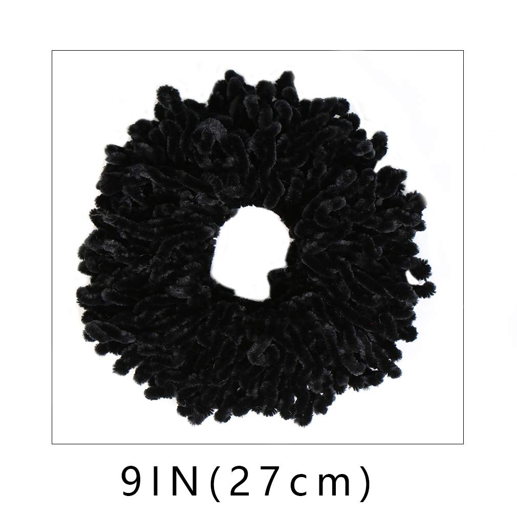 LMVERNA Scrunchie Volumizing Hijab Plain Big Hair Ring Tie Bun Clip Hijab Scarf Volumizer Scarf (Brown)