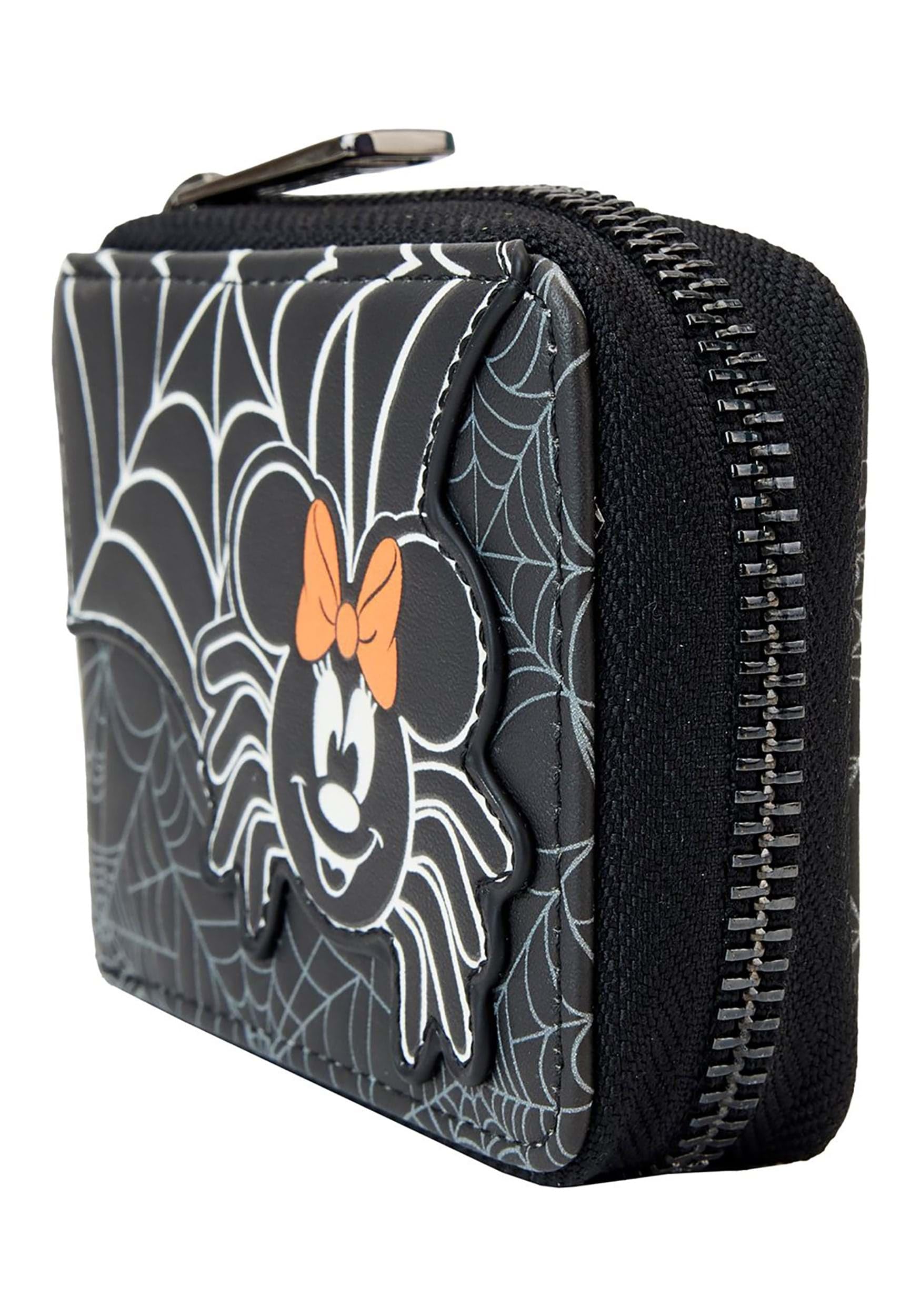 Loungefly Minnie Mouse Spider Glow Accordion Faux Leather Wallet