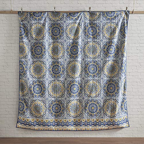 Madison Park Tangiers 6 Piece 2-in-1 Duvet Set, Blue, Cal, King/California King