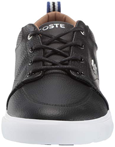 Lacoste Men's Bayliss Sneaker, Black//White, 10.5 Medium US
